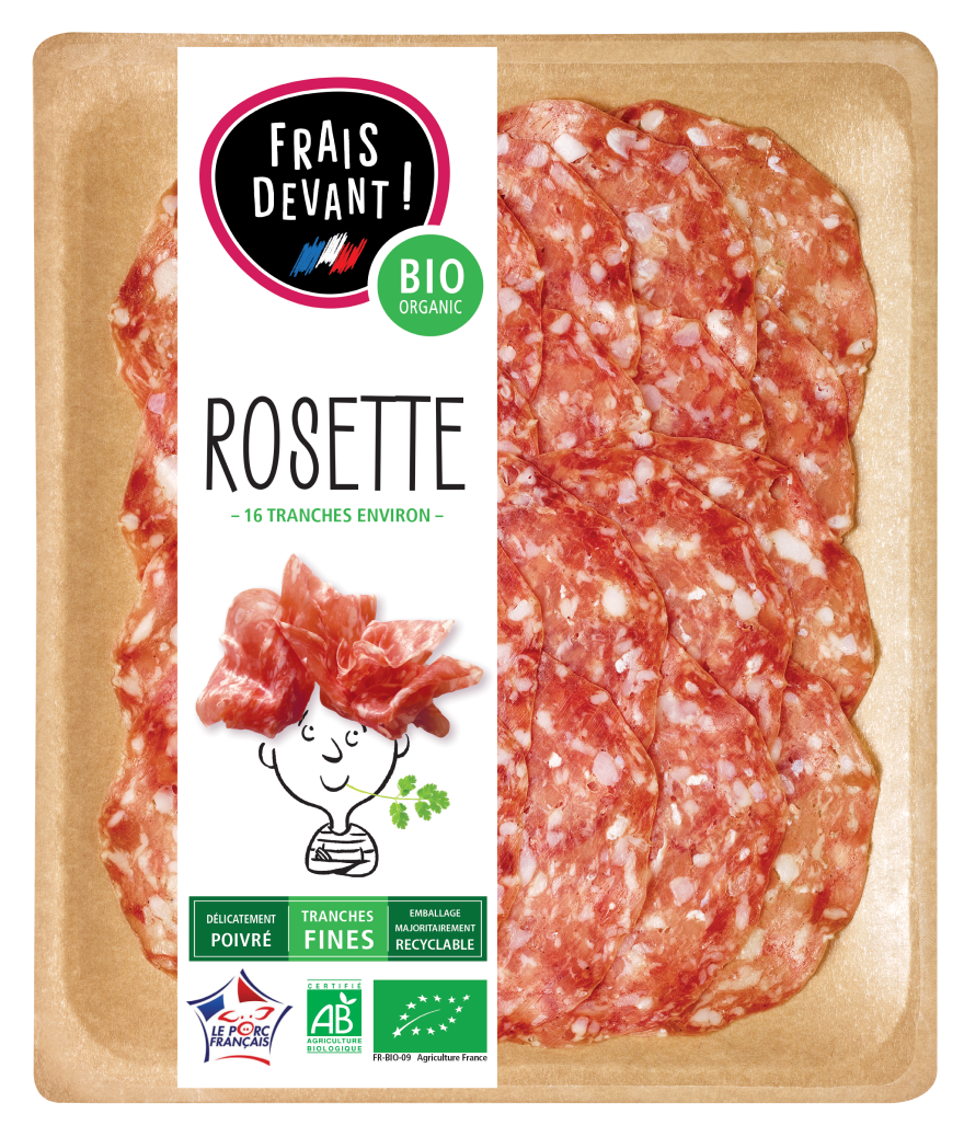 Rosette Bio - Frais Devant Viande porc Tranches Fines 70 g
